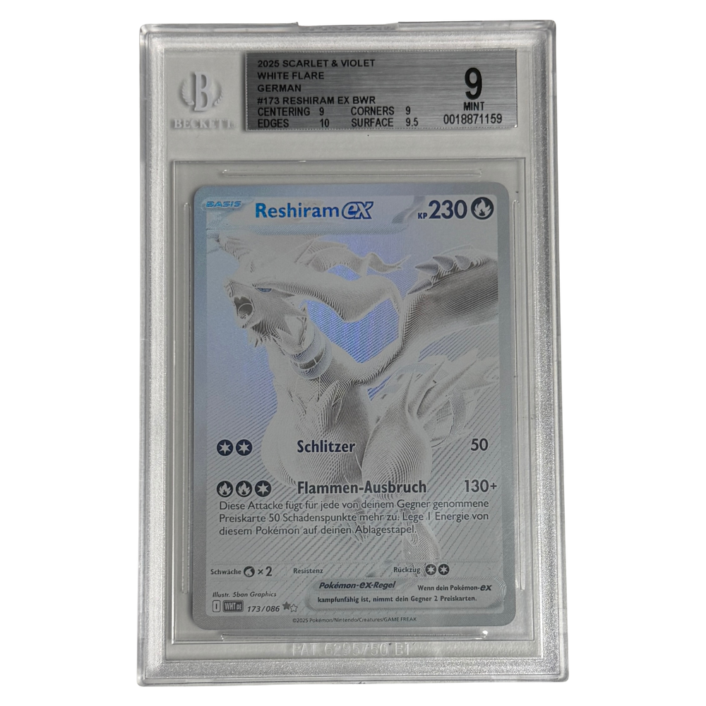 Pokémon - Reshiram ex BWR #173 (White Flare) BGS 9 Mint