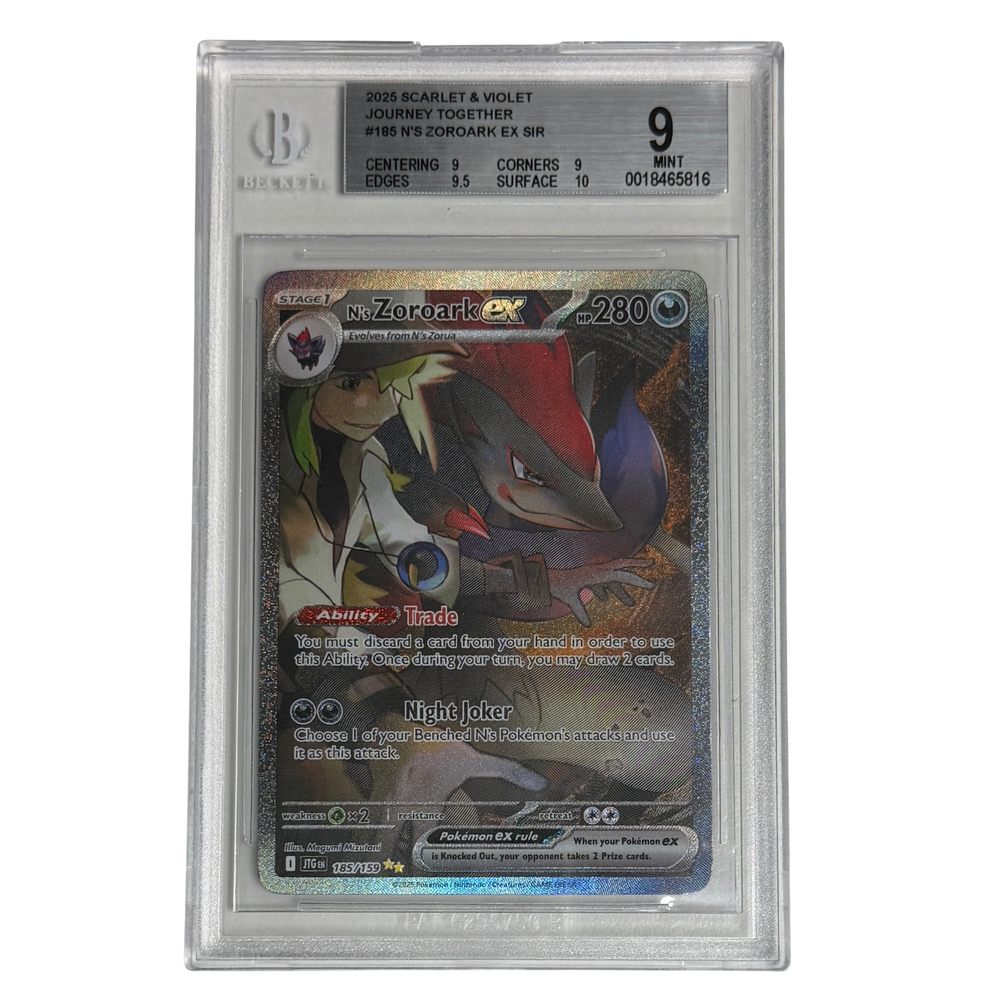 Pokémon - N’s Zoroark ex SIR #185 (Journey Together) BGS 9 Mint