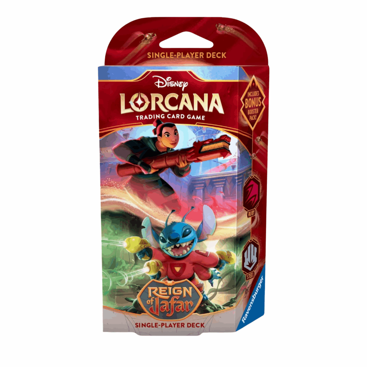 Disney Lorcana Reign of Jafar Starter Deck Ruby Steel Englisch