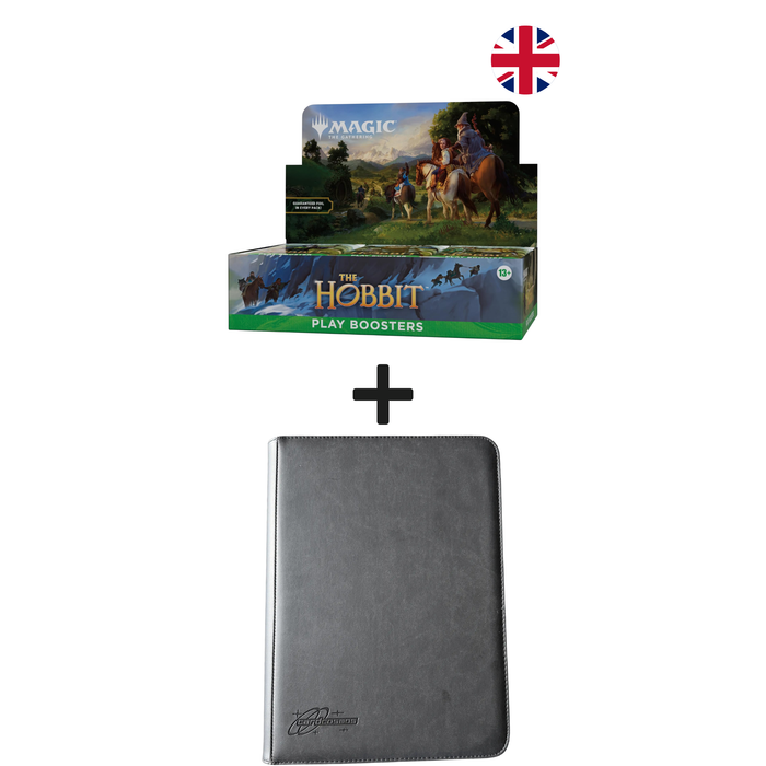 MTG The Hobbit Play Booster Box English + Binder Black Bundle