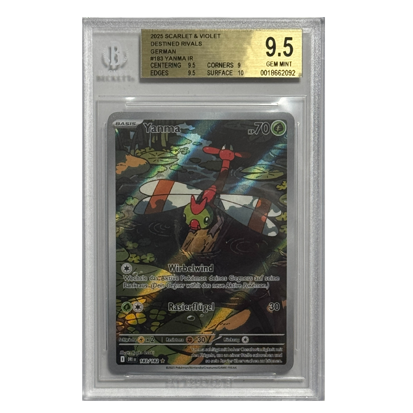 Pokémon - Yanma IR #183 (Destined Rivals) – BGS 9.5 Gem Mint